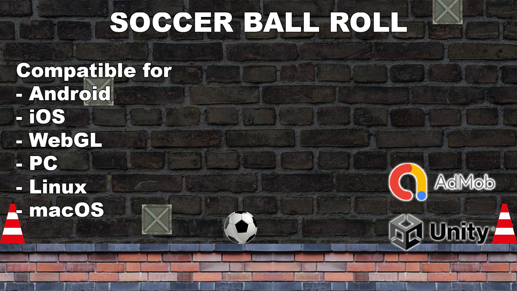 ArtStation - Soccer Ball Roll - endless hyper casual Unity puzzle 2D game with AdMob ads | Game ...