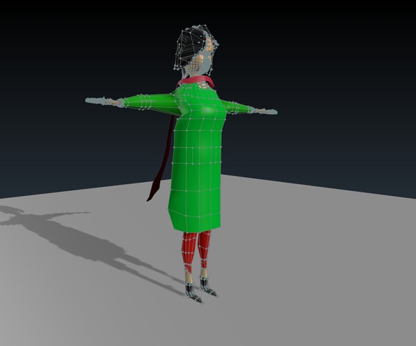 ArtStation - Lms girl in suit | Game Assets