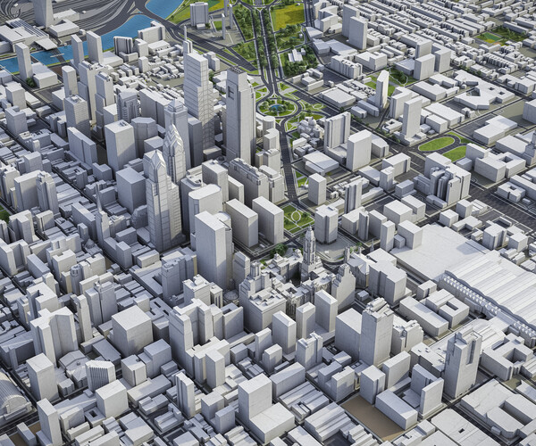 ArtStation - Philadelphia - 3D city model | Resources
