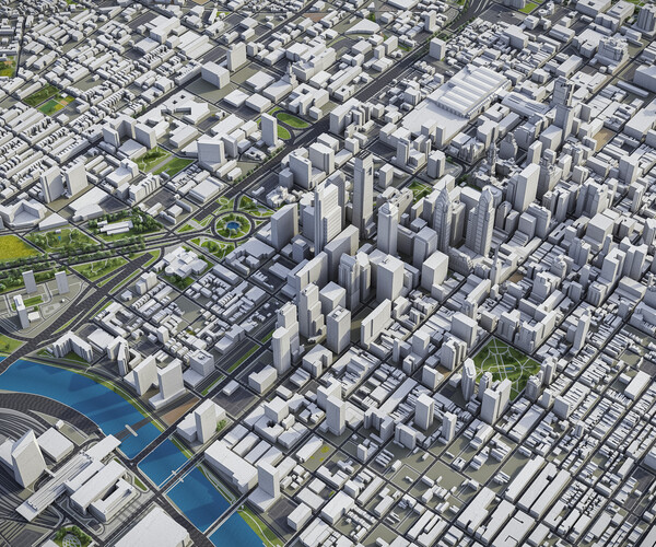 ArtStation - Philadelphia - 3D city model | Resources
