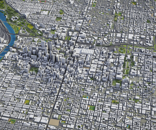 ArtStation - Philadelphia - 3D city model | Resources