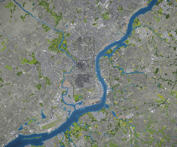 ArtStation - Philadelphia - 3D city model | Resources