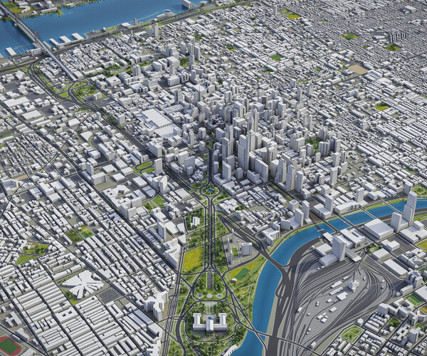 ArtStation - Philadelphia - 3D city model | Resources