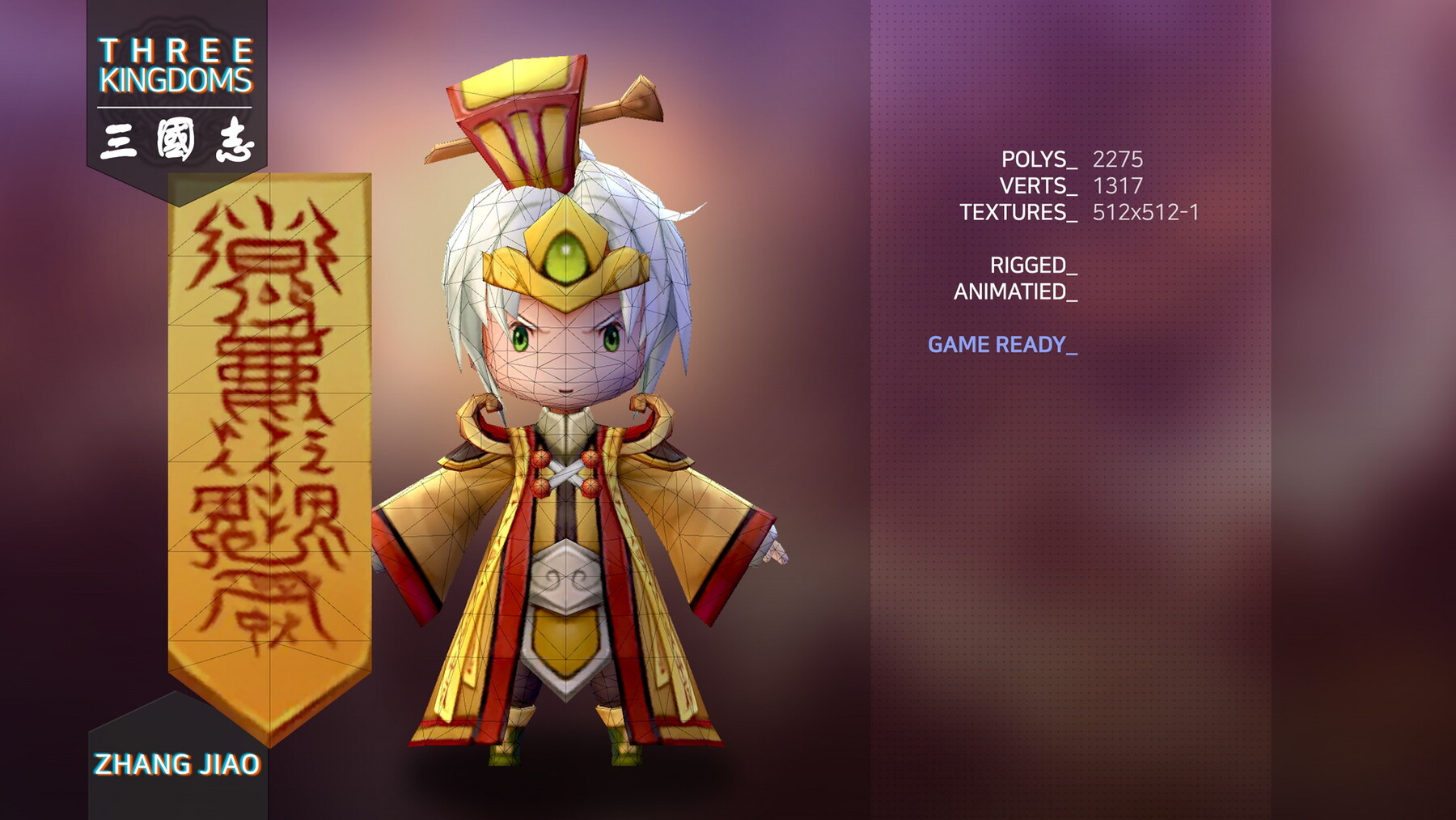 ArtStation - Three kingdoms - Zhang Jiao | Game Assets