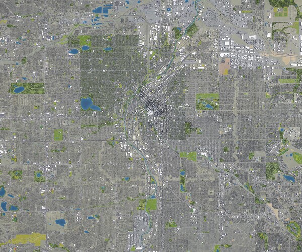 ArtStation - Denver - 3D city model | Resources