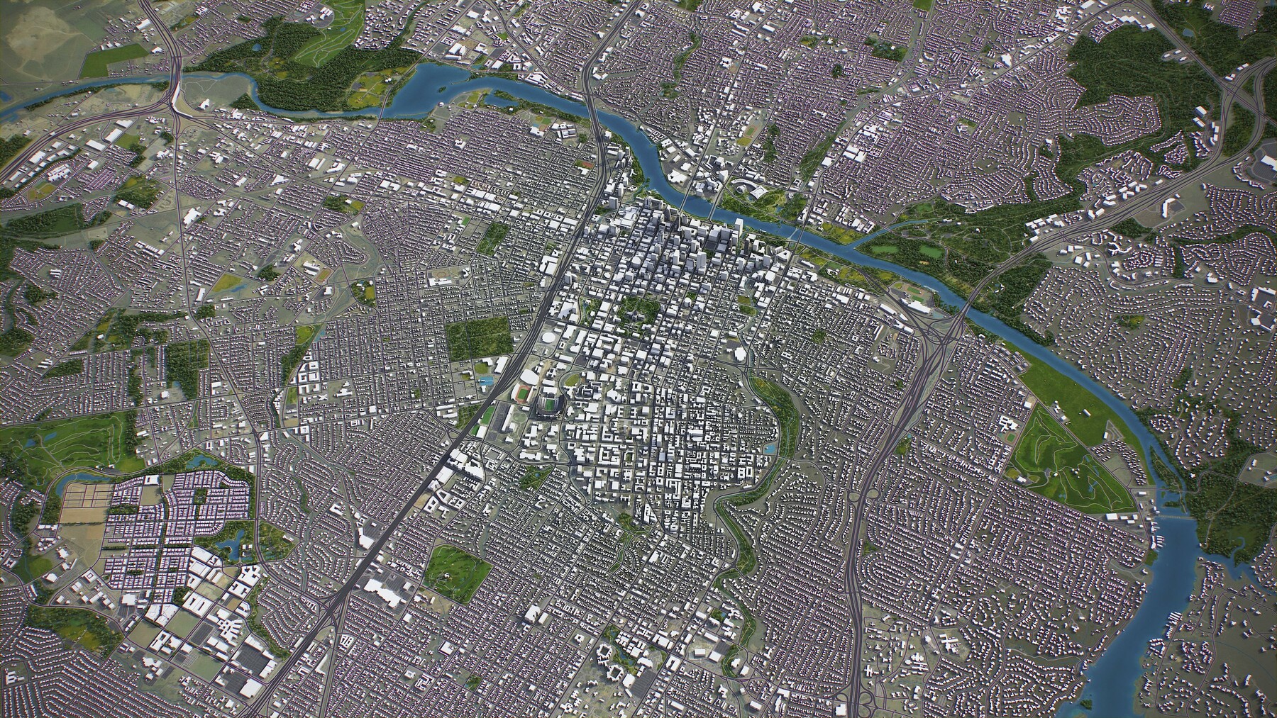 ArtStation - Austin - 3D city model | Resources