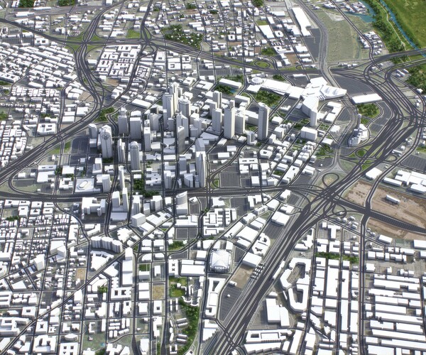 ArtStation - Dallas - 3D city model | Resources