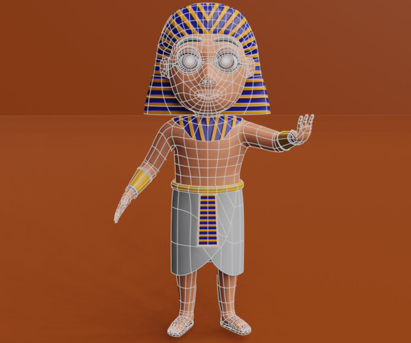 ArtStation - Mini Cute Pharaoh | Game Assets