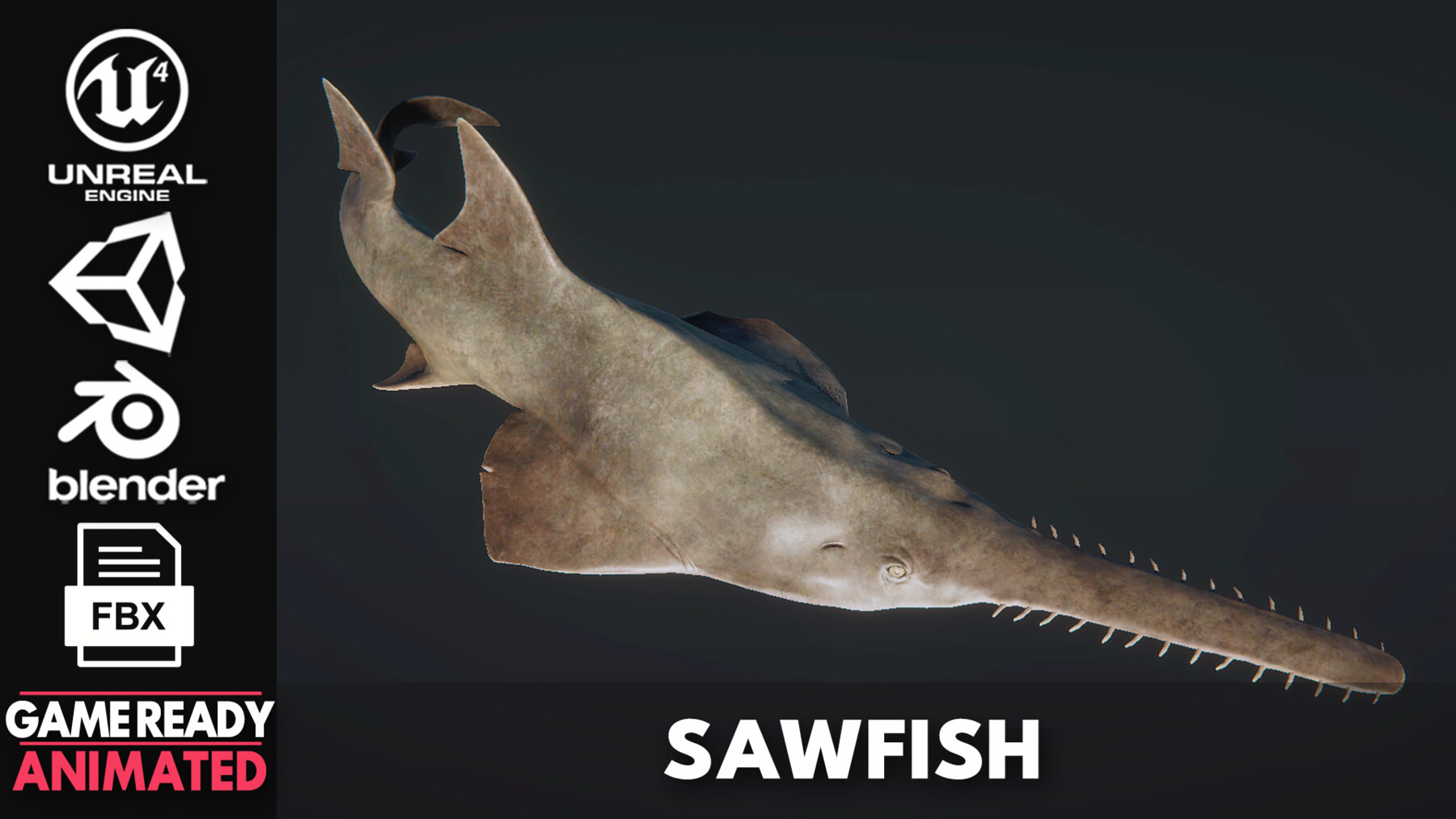 ArtStation - Sawfish – Game Ready | Game Assets