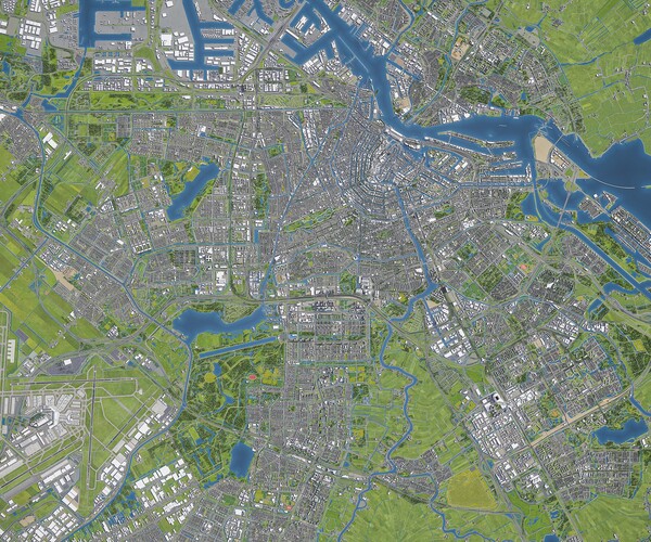 ArtStation - Amsterdam - 3D city model | Resources