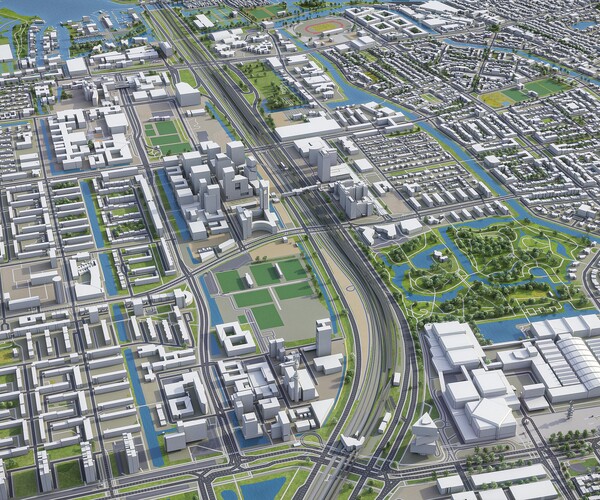 ArtStation - Amsterdam - 3D city model | Resources