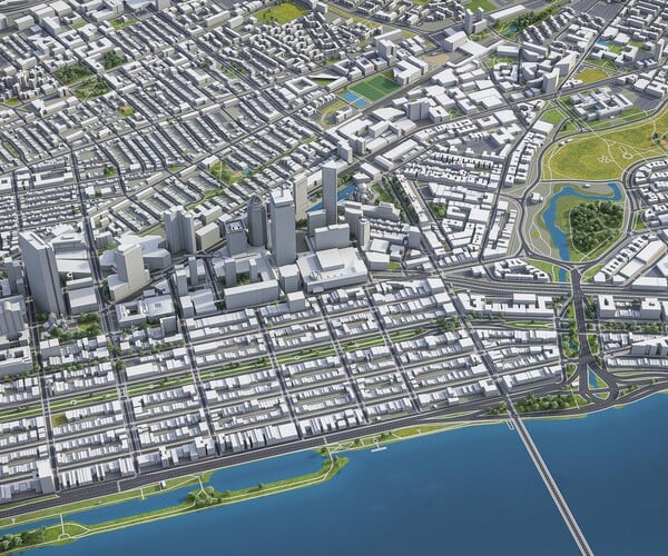 ArtStation - Boston - 3D city model | Resources