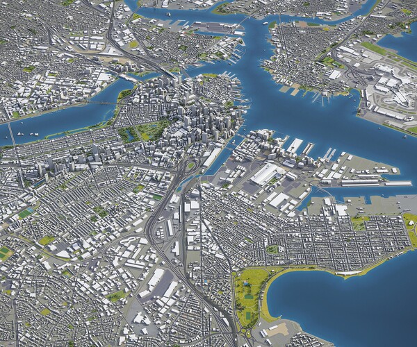 ArtStation - Boston - 3D city model | Resources