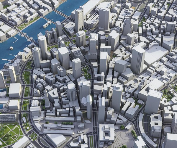 ArtStation - Boston - 3D city model | Resources