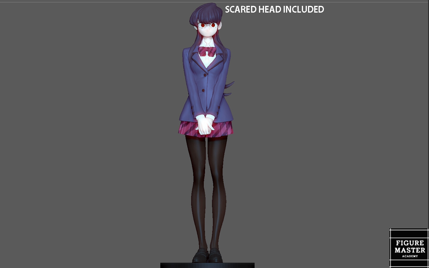 ArtStation - KOMI SAN KOMI CAN'T COMMUNICATE ANIME GIRL 3D PRINT ...
