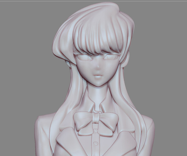 ArtStation - KOMI SAN KOMI CAN'T COMMUNICATE ANIME GIRL 3D PRINT ...