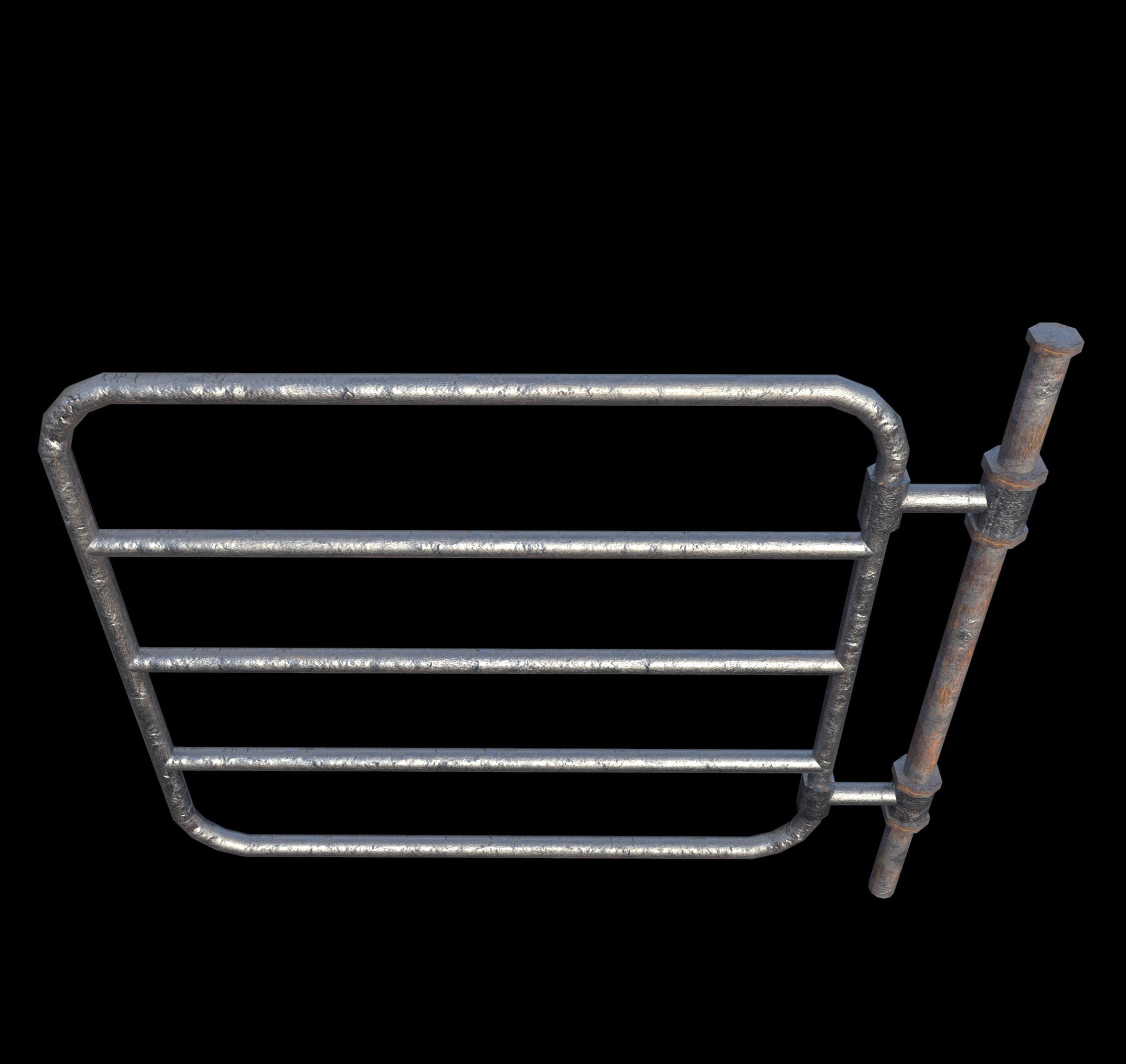 ArtStation - Barrier Gate - PBR - Metal Textured | Game Assets