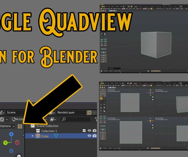 ArtStation - Toggle Quadview addon for Blender | Resources
