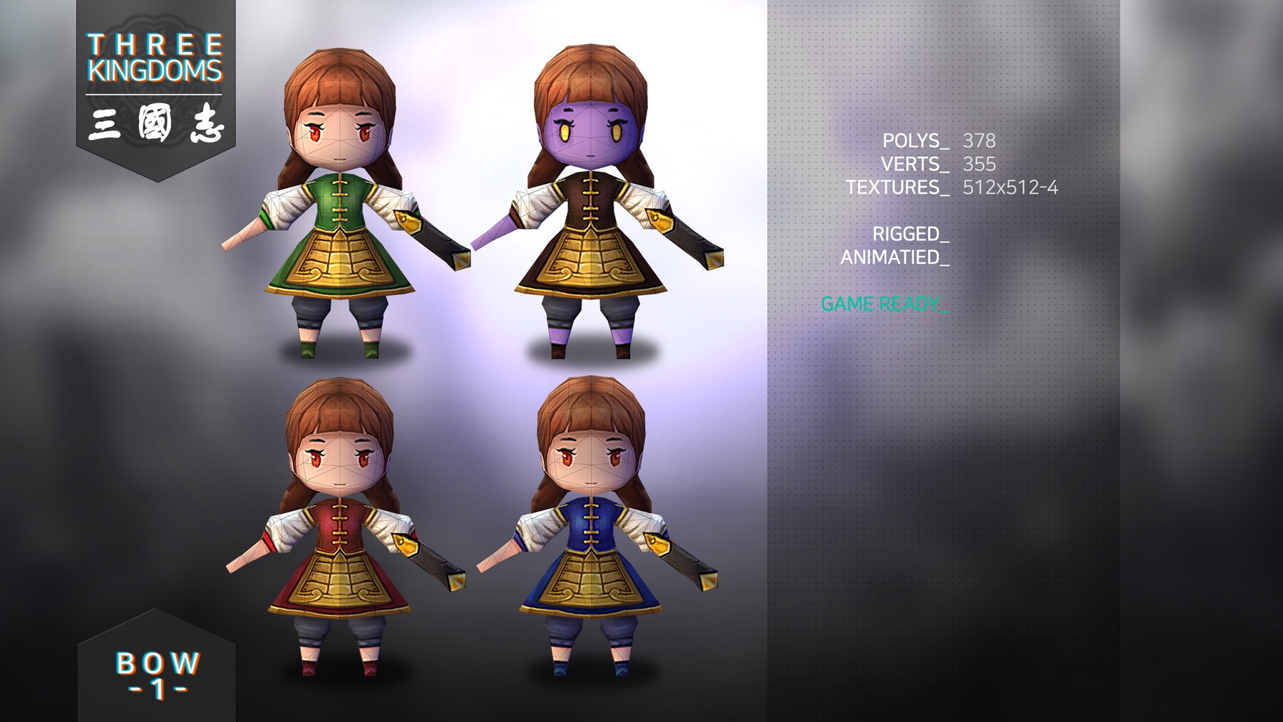 ArtStation - Three Kingdoms - Soldier Bow 1 | Game Assets