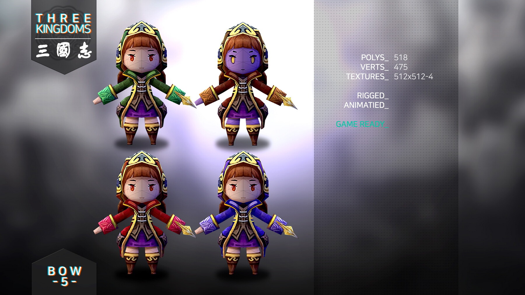 ArtStation - Three Kingdoms - Soldier Bow 5 | Game Assets