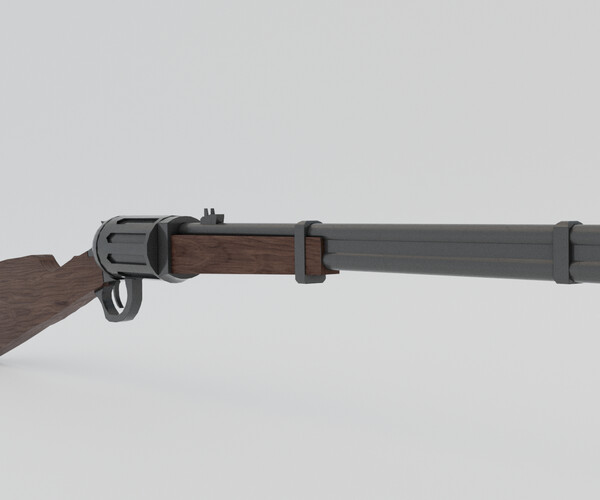 ArtStation - Rifle Western 02 | Game Assets
