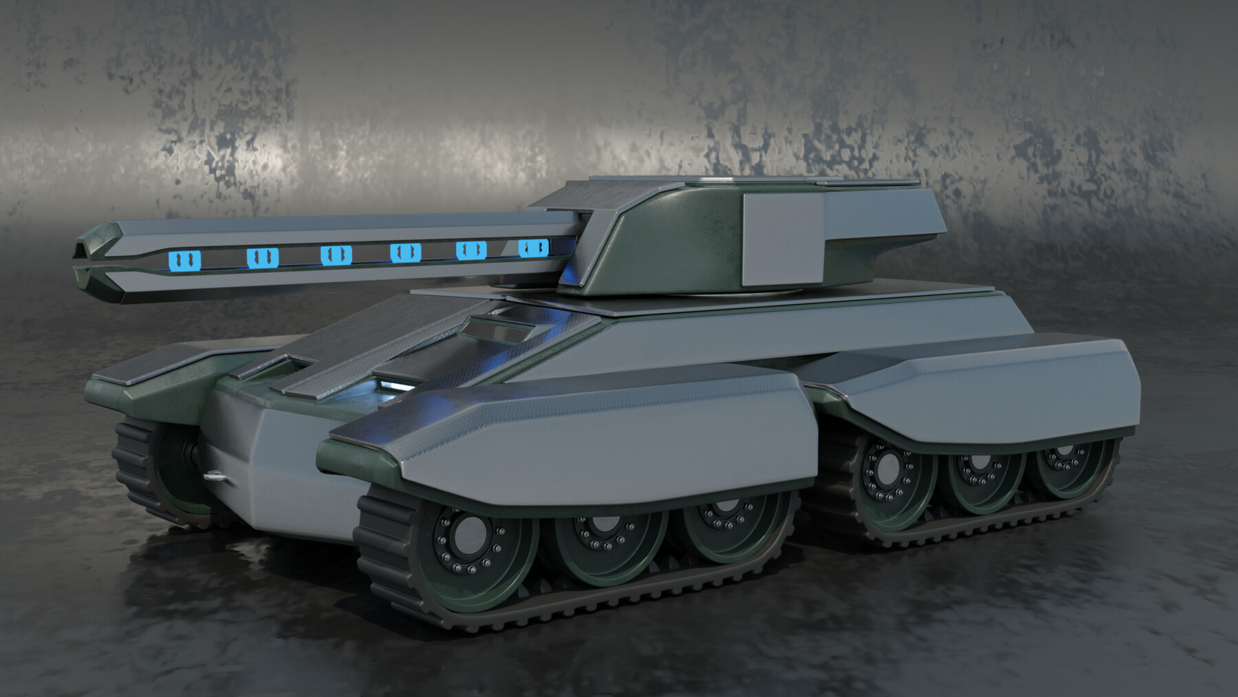 ArtStation - Sci-Fi Tank TM1 PBR | Game Assets