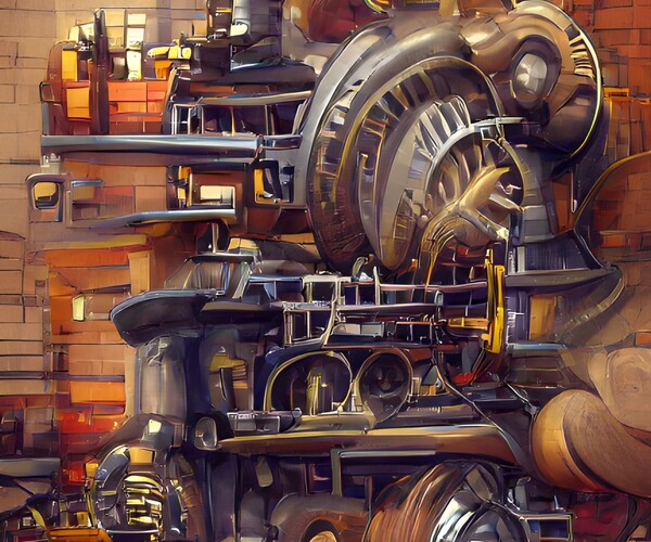 ArtStation - Industrial engine | Artworks