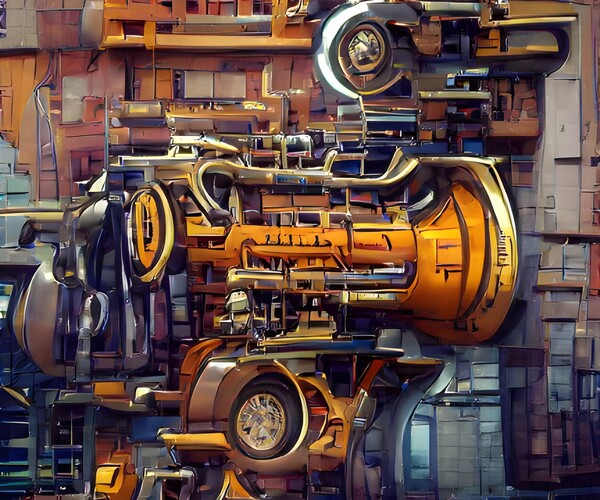 ArtStation - Industrial engine | Artworks