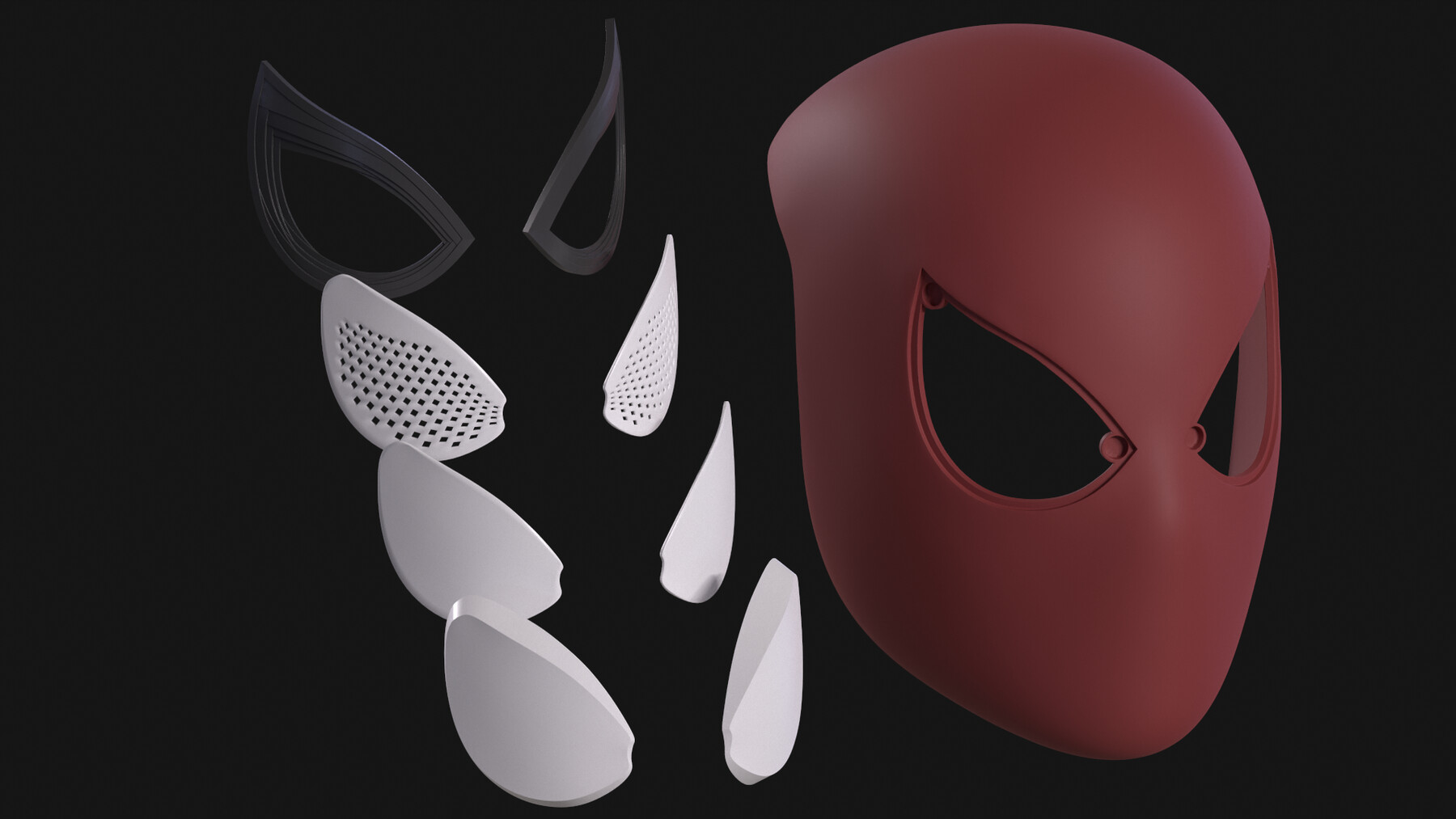 ArtStation - SPIDER MAN-TOM HOLLAND- FACESHELL READY TO 3D PRINT ...