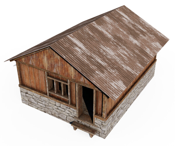 ArtStation - Wooden Hut | Game Assets