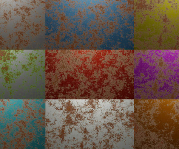 ArtStation - Procedural Rusty Metal Materials | Resources