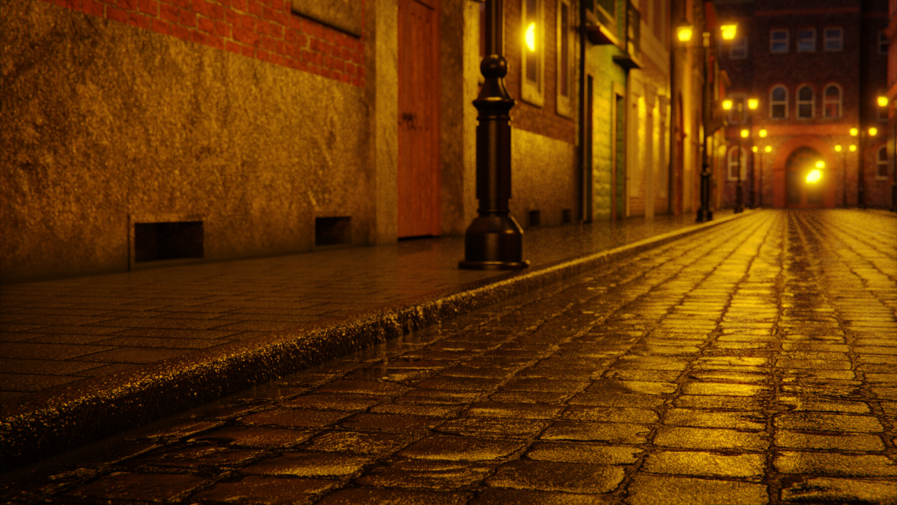 ArtStation - European Street 3d Scene | Resources