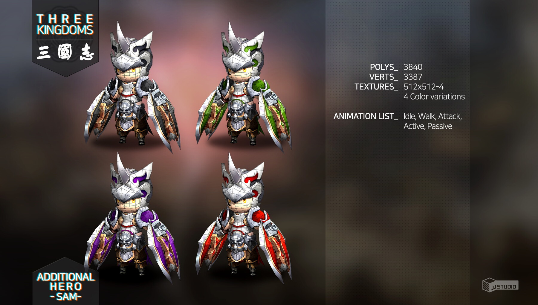 ArtStation - Three kingdoms - Additional Hero Sam | Game Assets