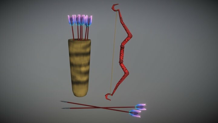 ArtStation - Stylize Bow and Arrow | Game Assets