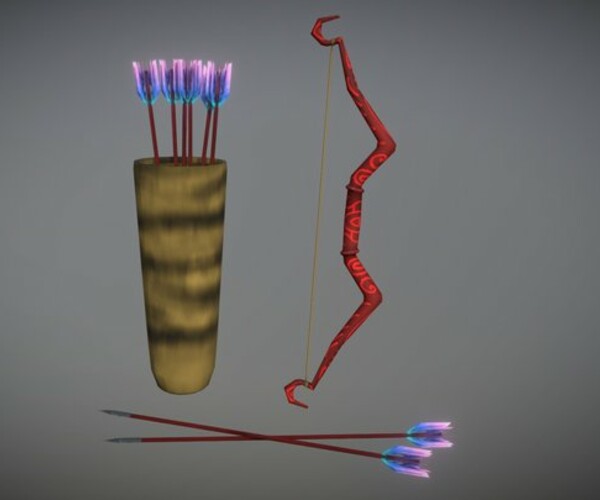 ArtStation - Stylize Bow and Arrow | Game Assets