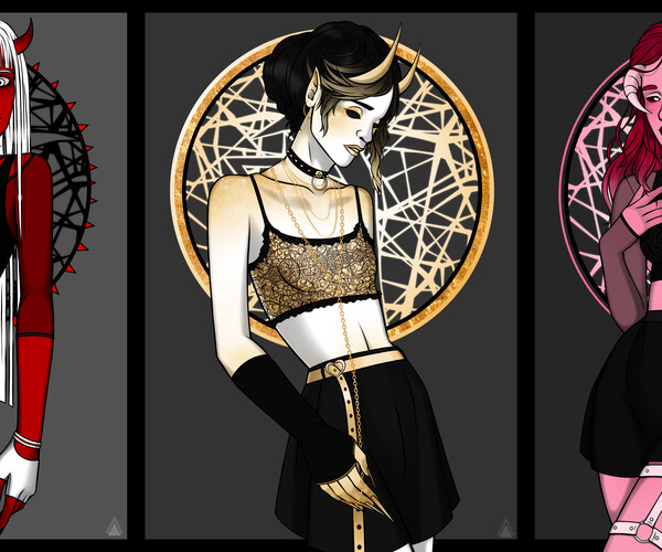 ArtStation - Demoness/Art series/Digital art | Artworks