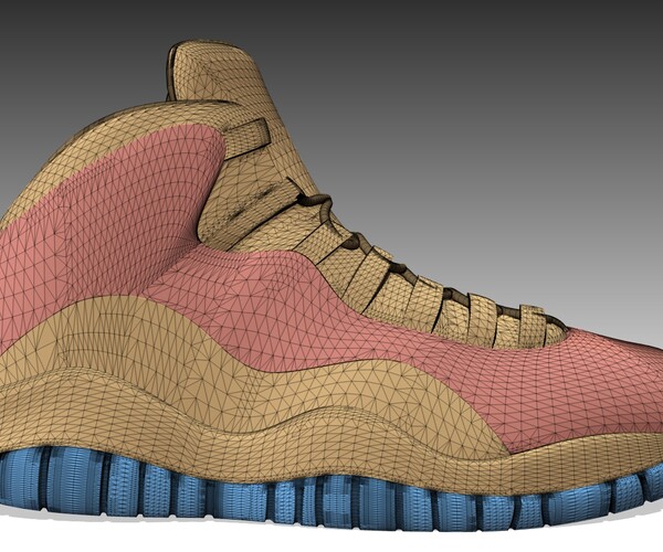 ArtStation - NIKE AIR JORDAN RETRO 10 SHOES low-poly | Game Assets