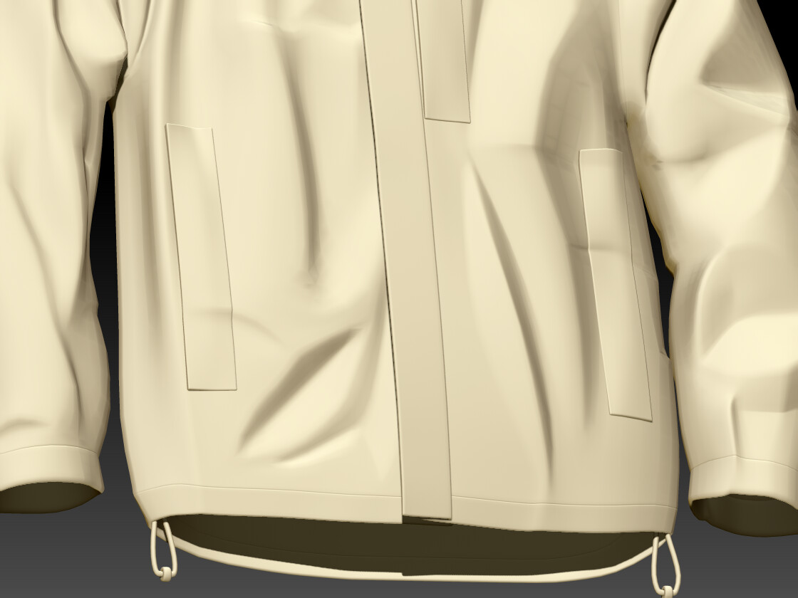 ArtStation - RAIN JACKET low-poly | Game Assets