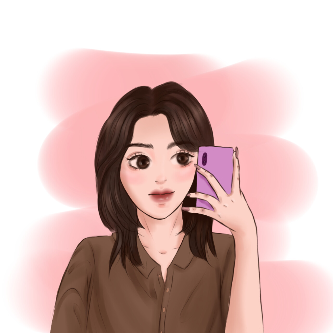 ArtStation - Digital Art Girl Icon | Artworks