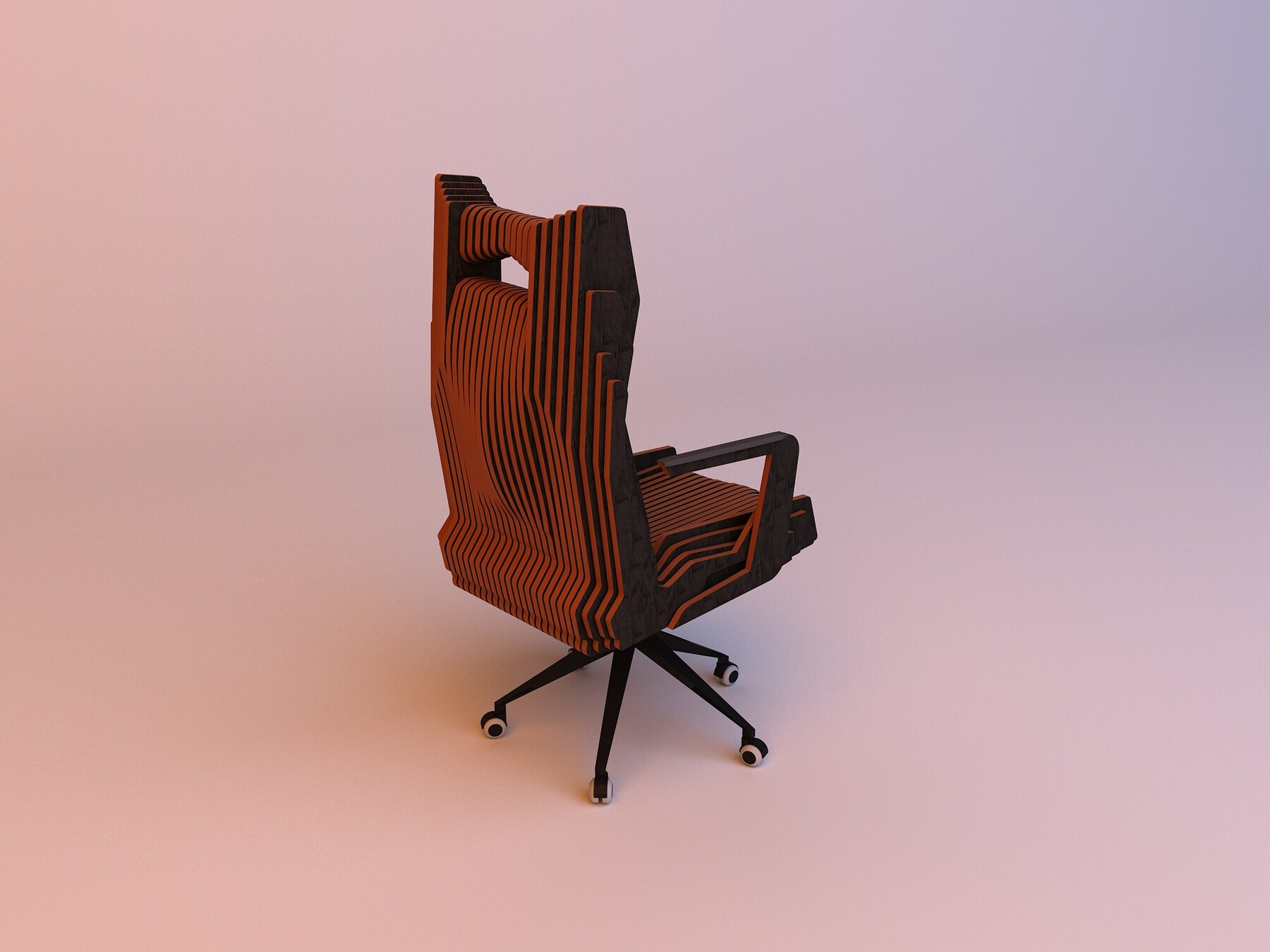 ArtStation - Parametric wooden chair on the cross | Game Assets