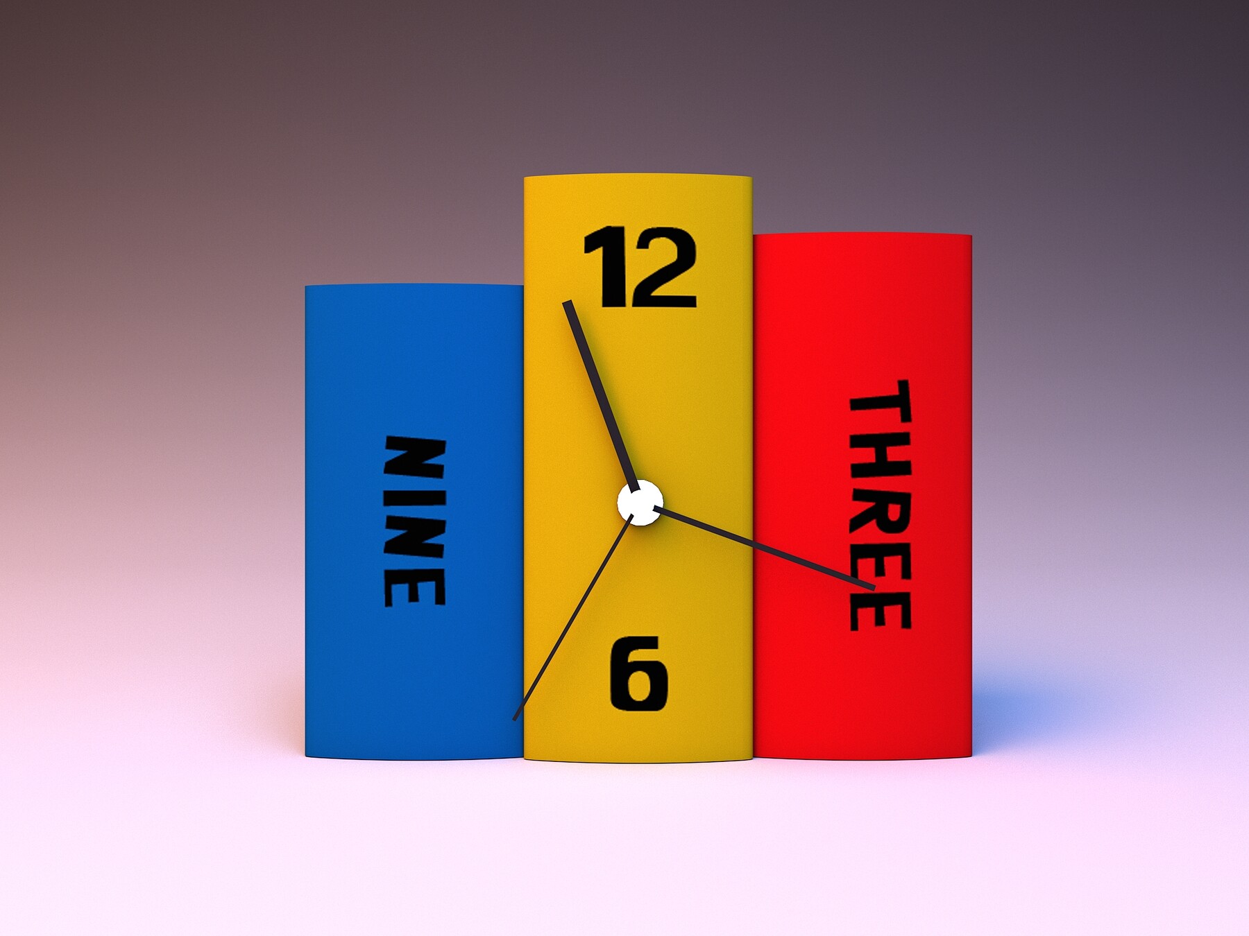 ArtStation - Modern book clock | Game Assets