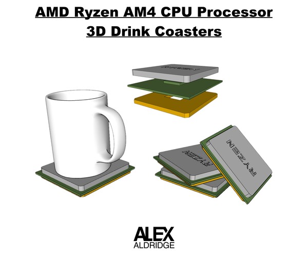 ArtStation - AMD Ryzen AM4 CPU Processor | Resources