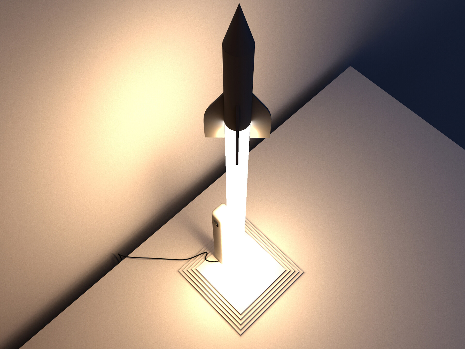 ArtStation - Table Lamp Rocket | Game Assets
