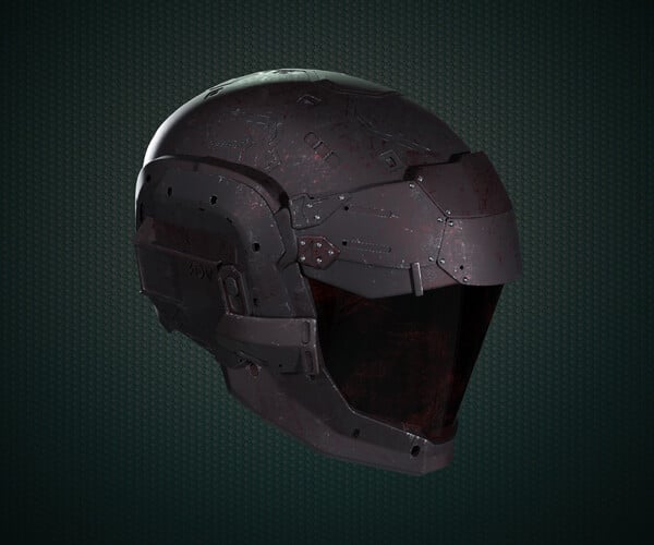 ArtStation - printable sci-fi helmet art 3D print model and gameready ...