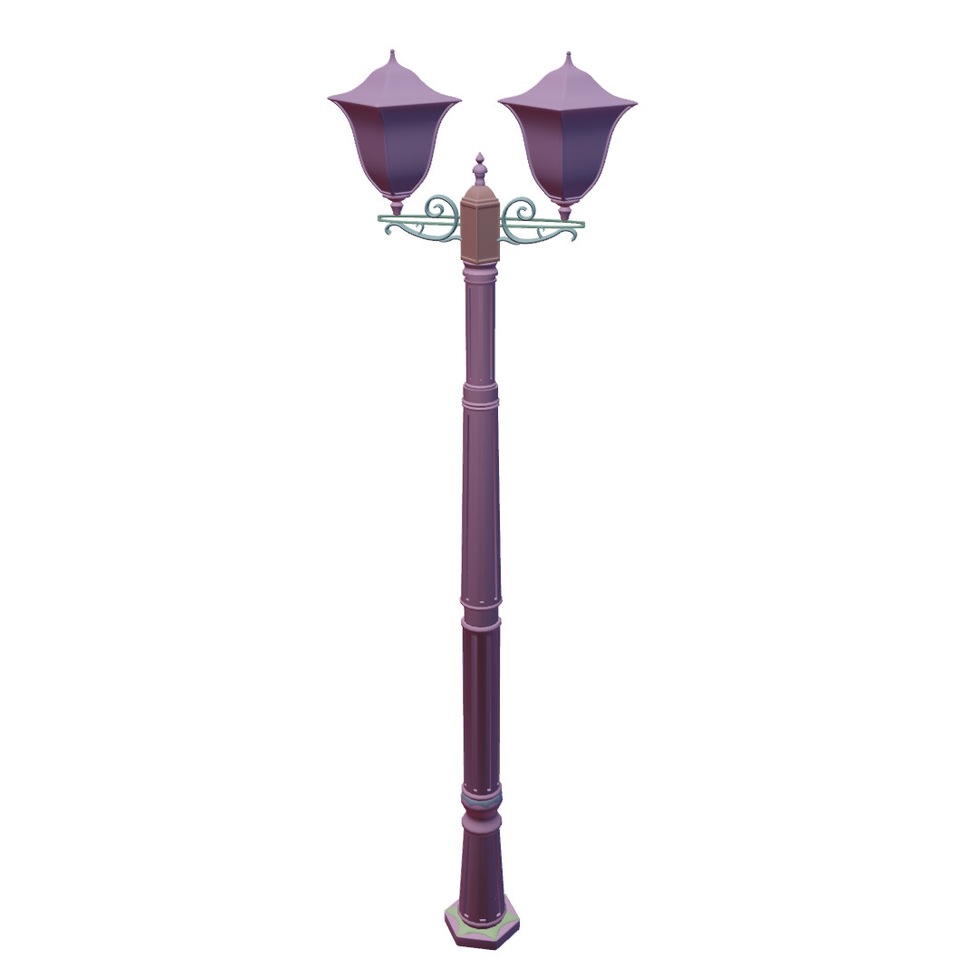 ArtStation - Lamppost street lamp Free 3D model | Resources