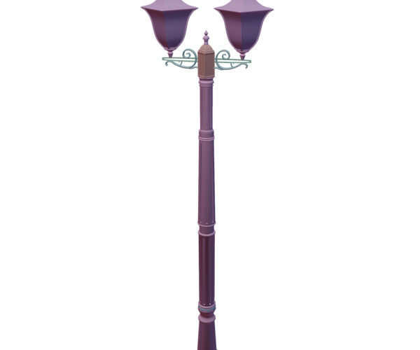 ArtStation - Lamppost street lamp Free 3D model | Resources