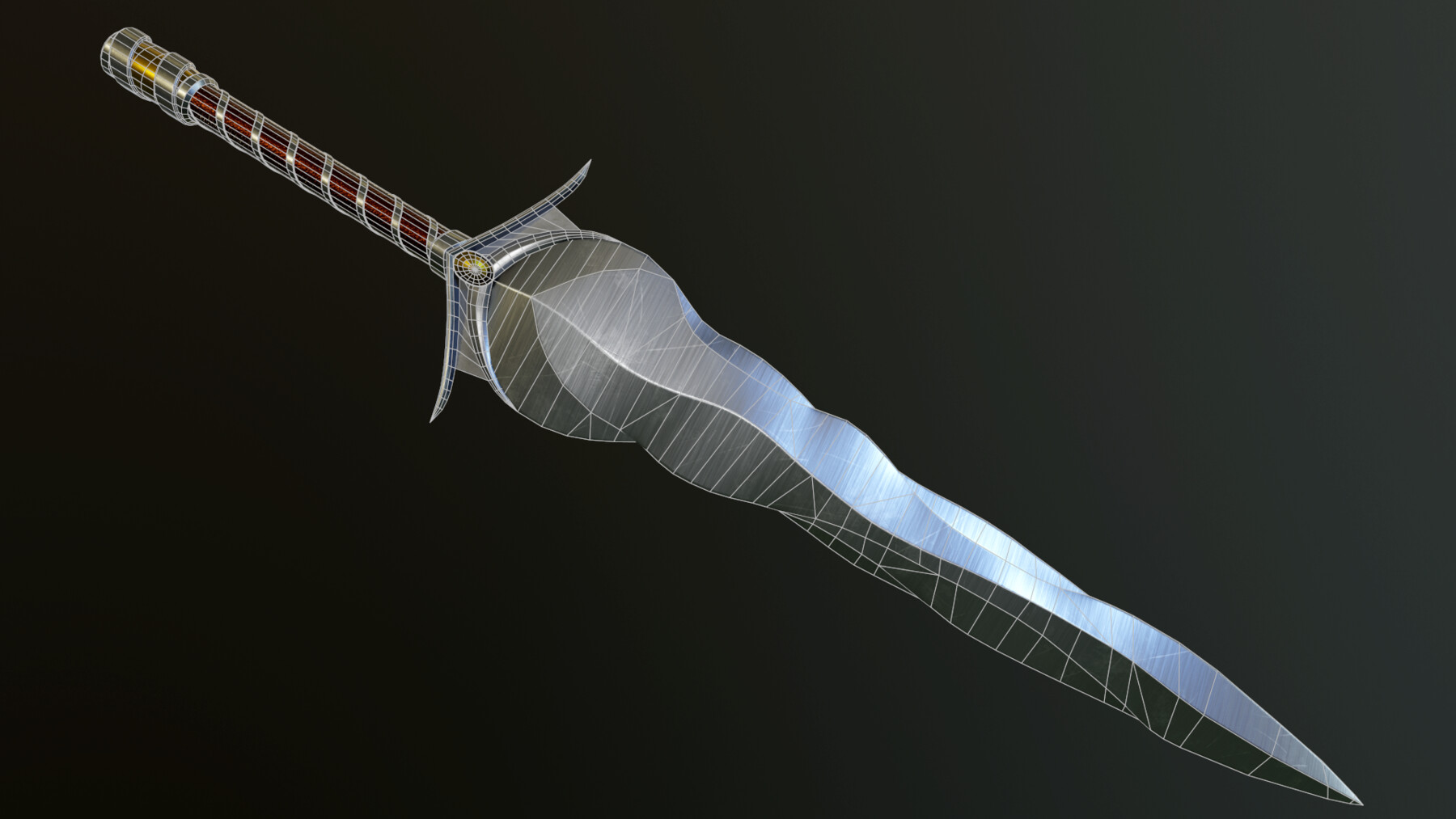 ArtStation - 3D Low-Poly Model - Sword Wave | Game Assets