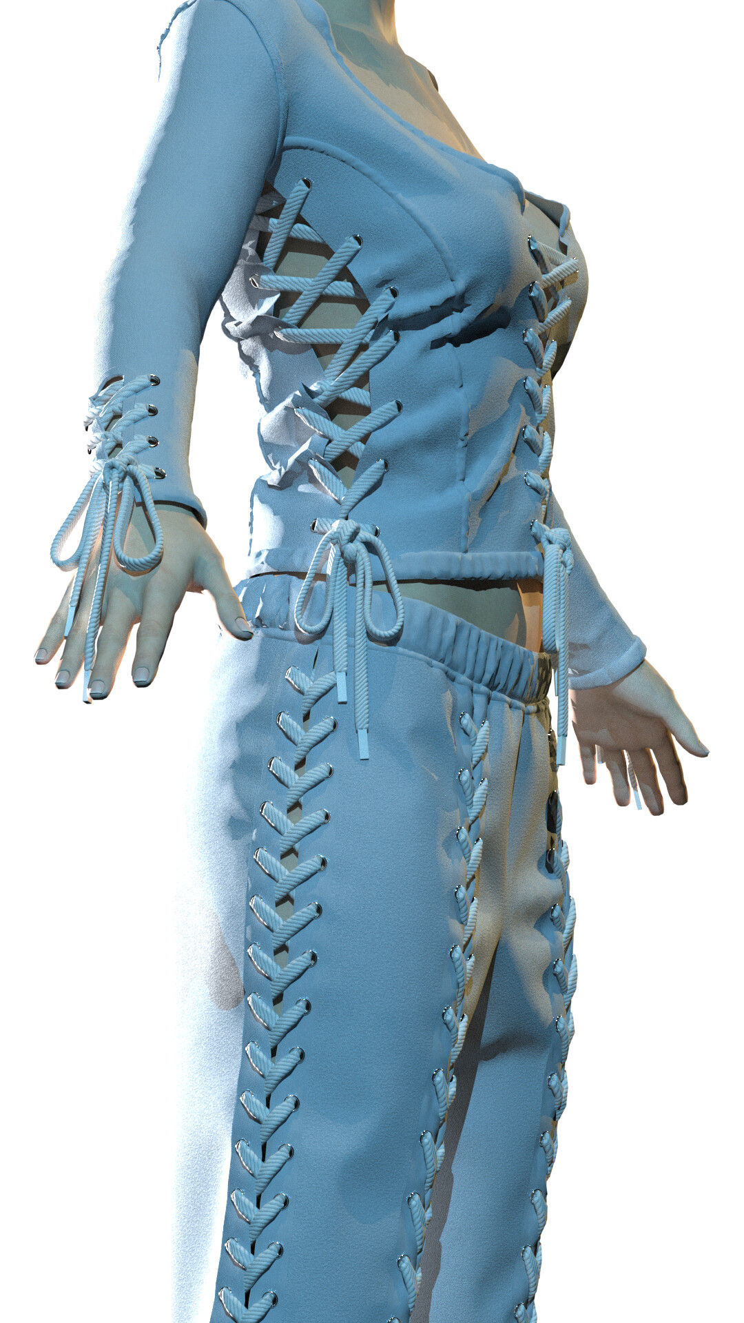 ArtStation - Laced Tracksuit | Game Assets