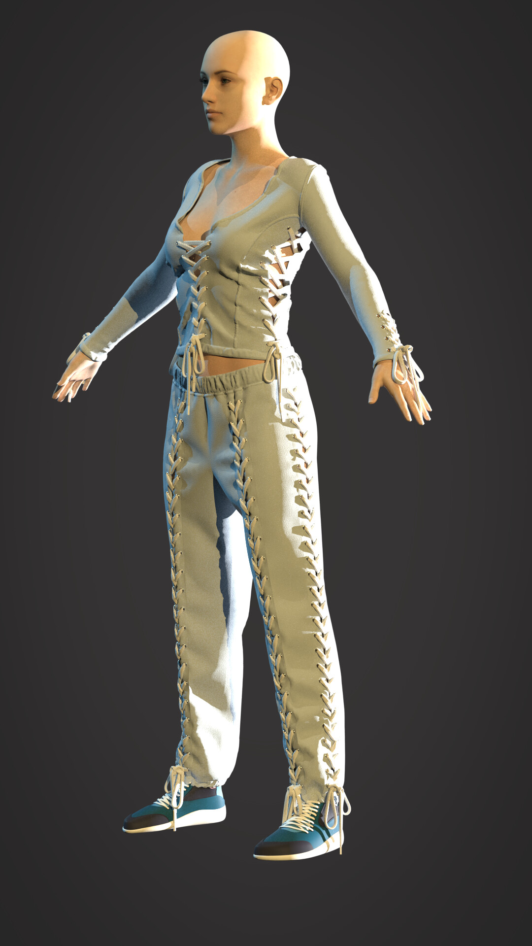 ArtStation - Laced Tracksuit | Game Assets