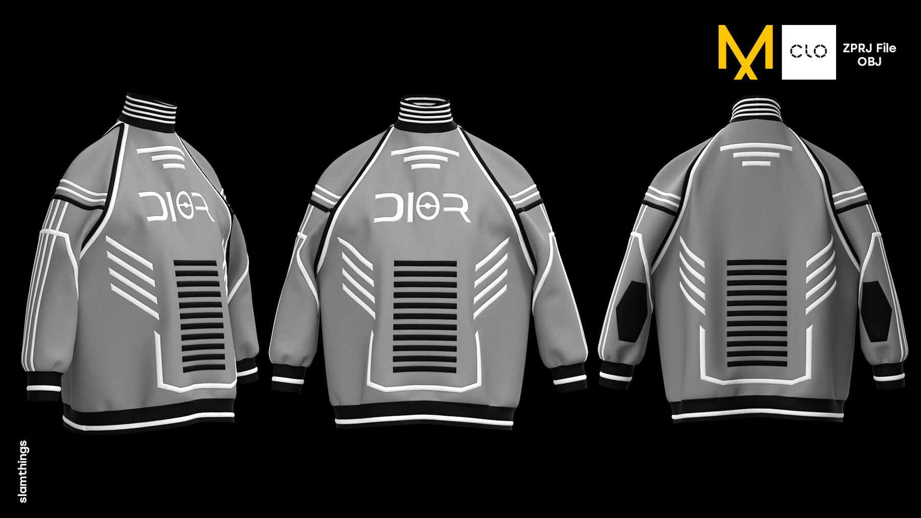 ArtStation - Future Fashion DIOR Soroyama Turtleneck Sweater #001 - Clo ...